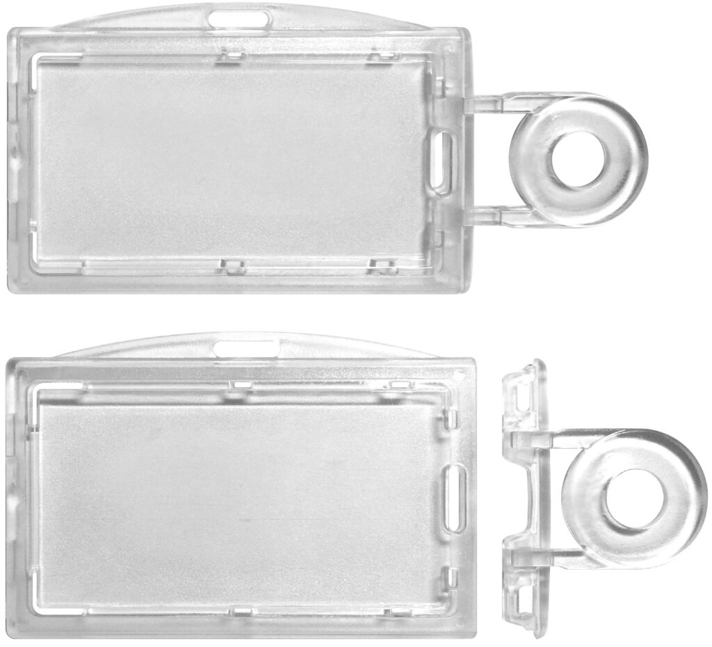 Clear/Frosted Lockable Card Holders & keys Portrait : Unicard