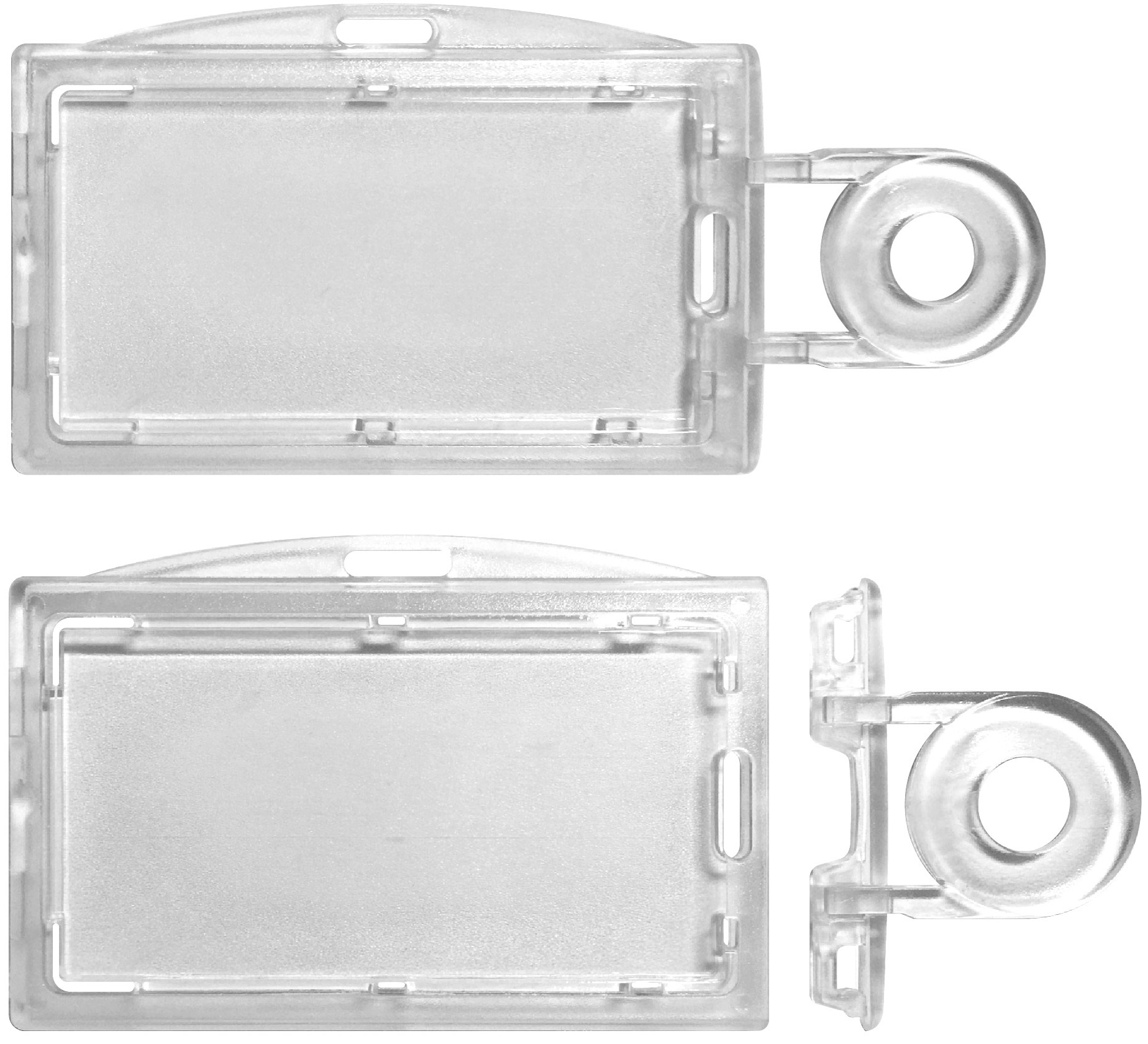 Clear/Frosted Lockable Card Holders & keys Portrait : Unicard